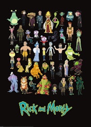 Rick And Morty Characters Poster Mit Figur Poster Store BE