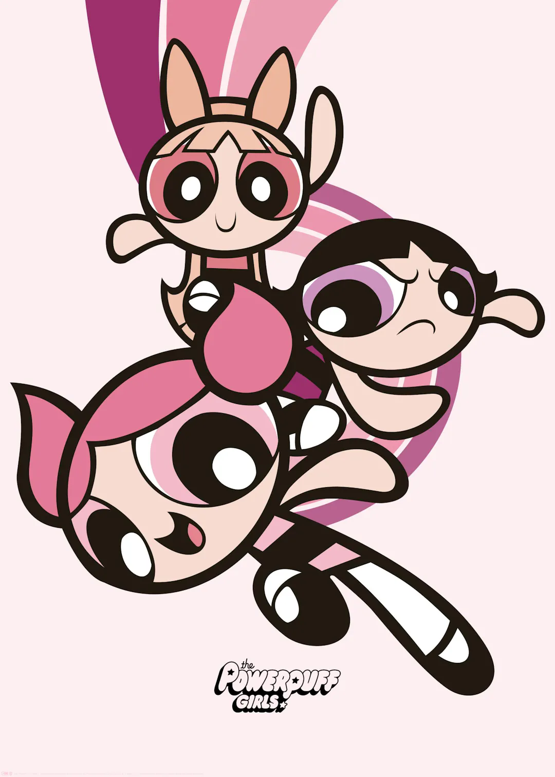 The Powerpuff Girls™ In Pink Paris Poster | Poster Store UK