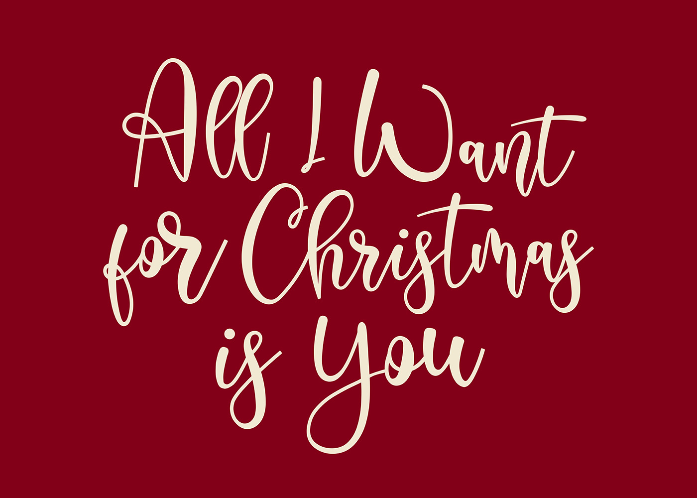 All I Want for Christmas Poster, holiday quote art | Poster Store US