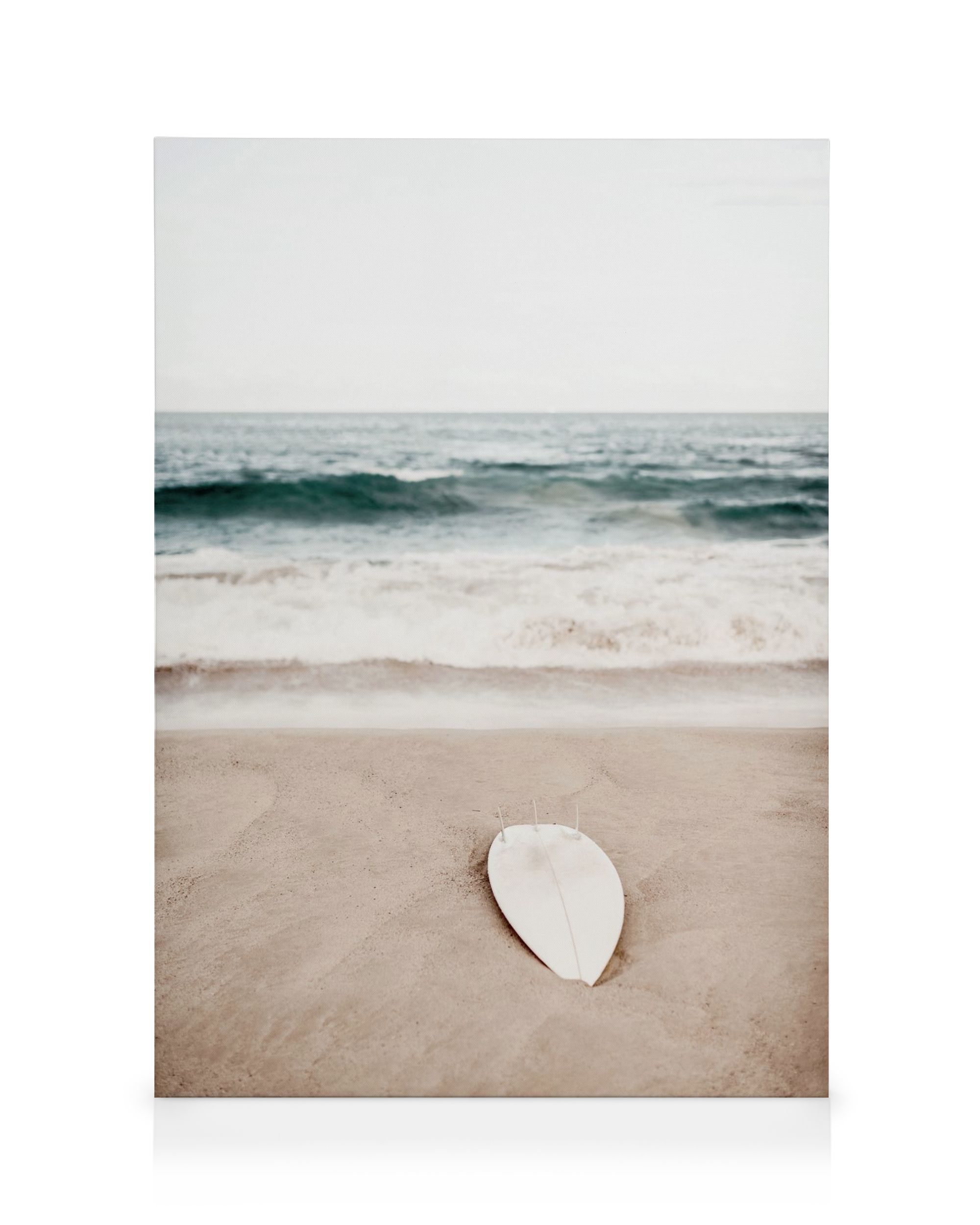 Surfing at Bondi Beach - Poster med surfbräda på strand | Turkos och ...