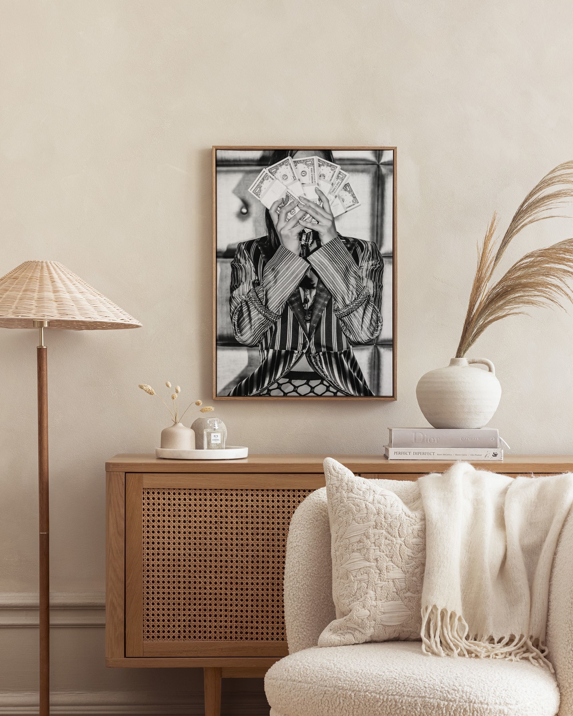 Poster Flash Your Cash - Tableau Noir et Blanc | Posterstore.fr