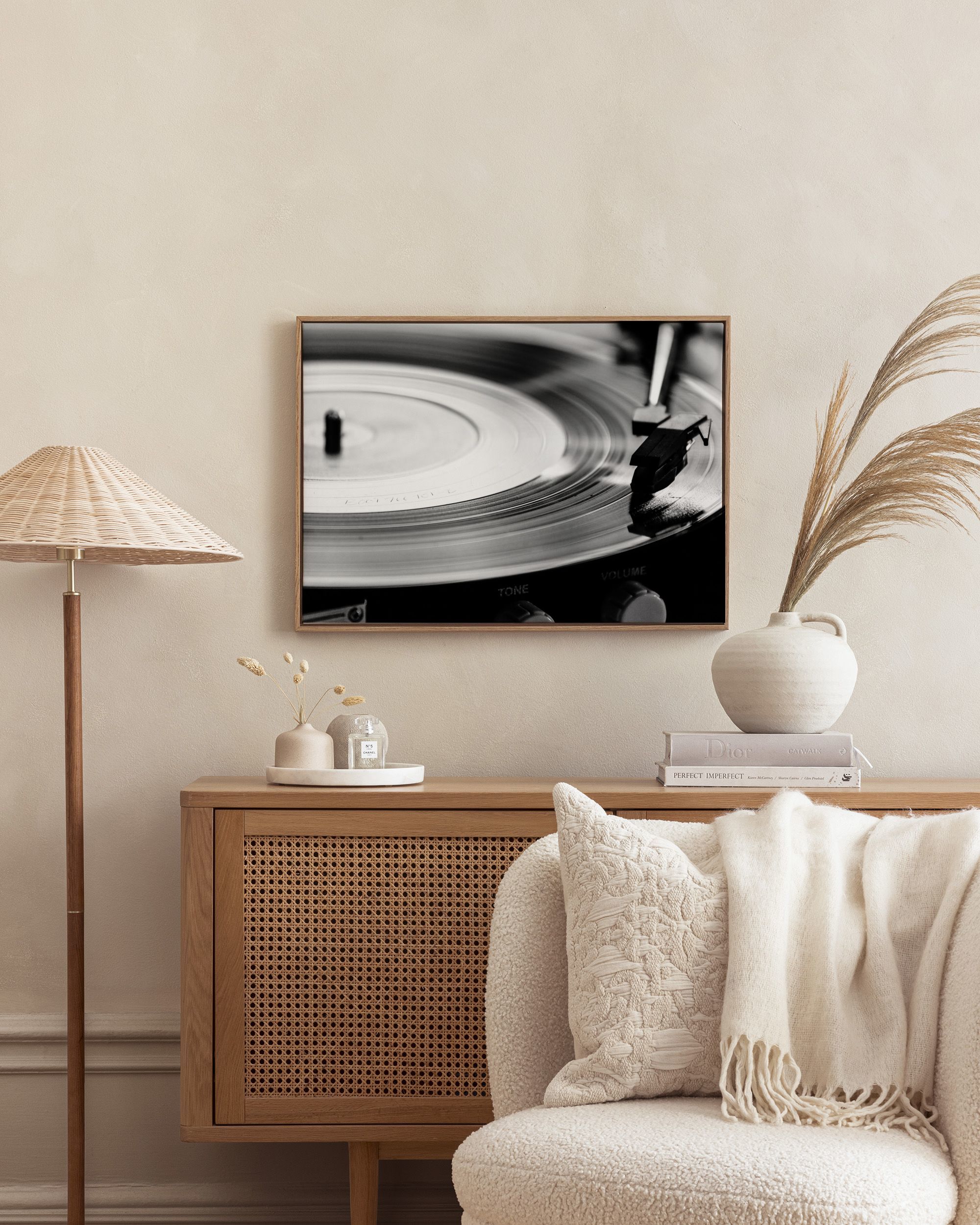 Record Player Poster - Black & White Wall Art | Posterstore.co.uk