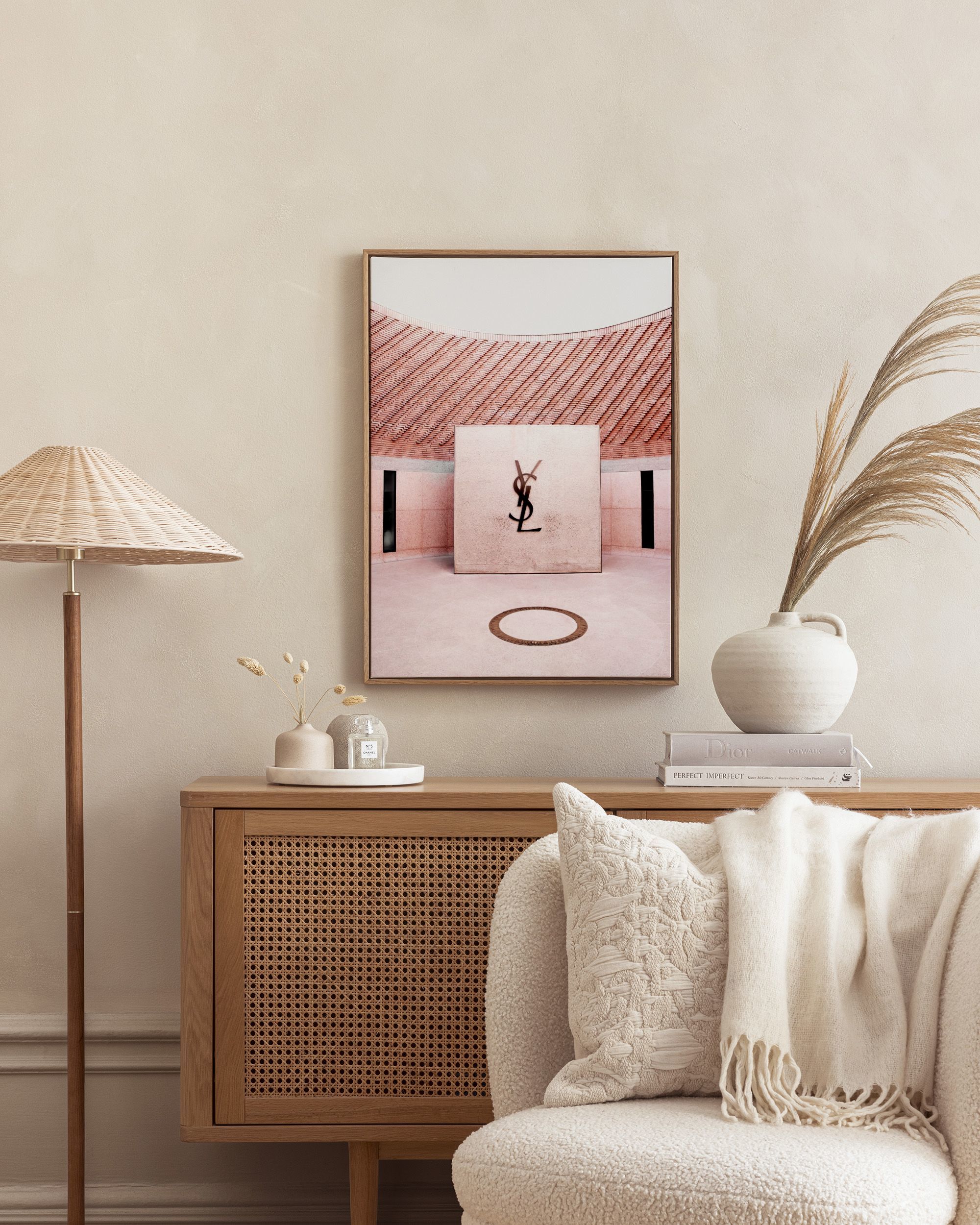 Poster YSL Fashion Museum Rose - Décoration Murale Mode | Posterstore.fr