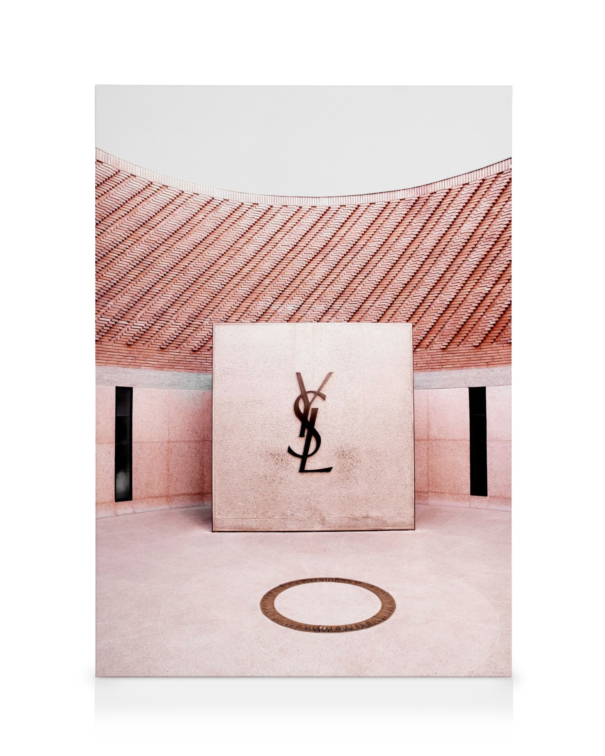 YSL Fashion Museum Poster - Rosa Designposter för Modernt Hem