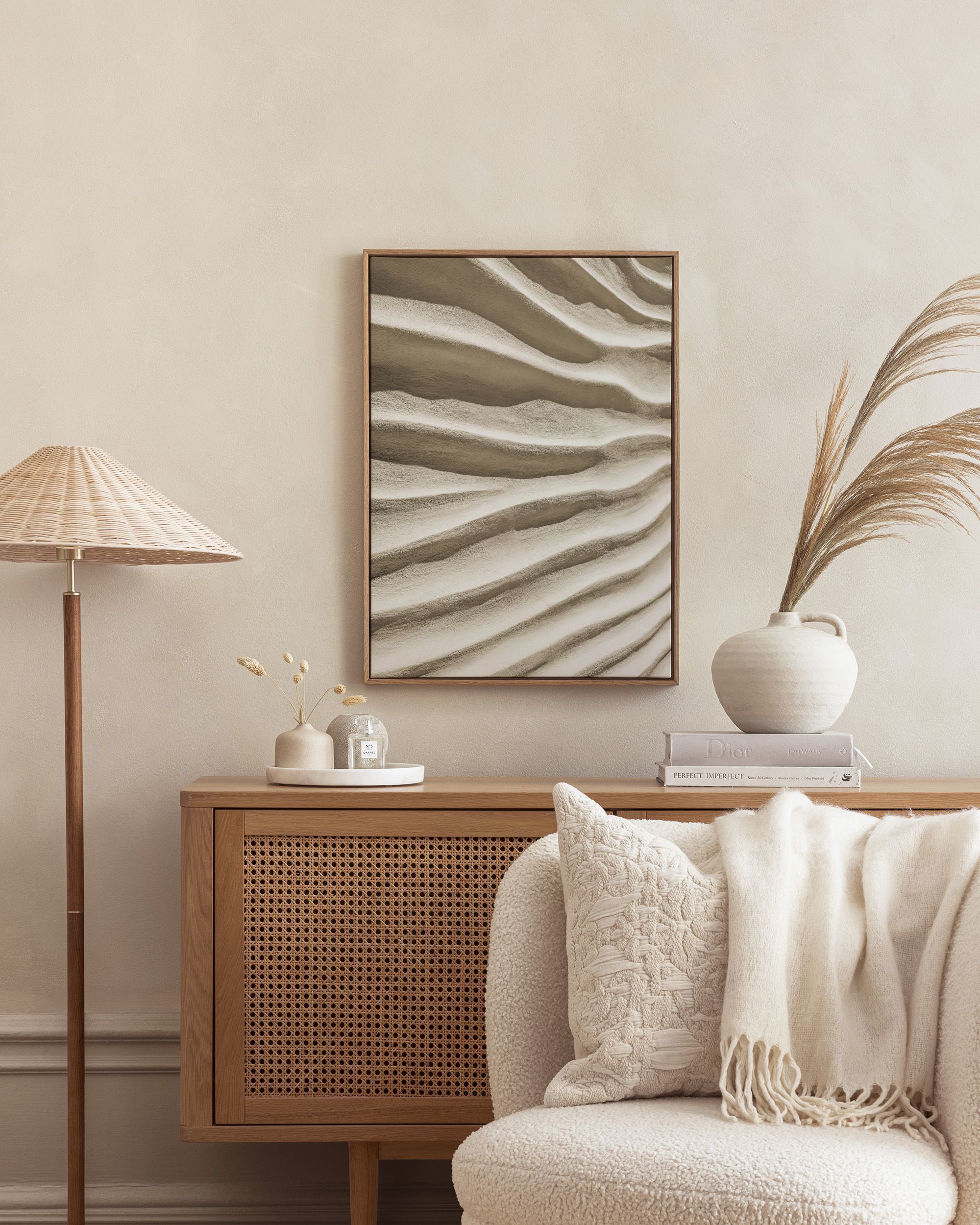 Sand Texture Wall Art - Beige Natural Poster | Posterstore