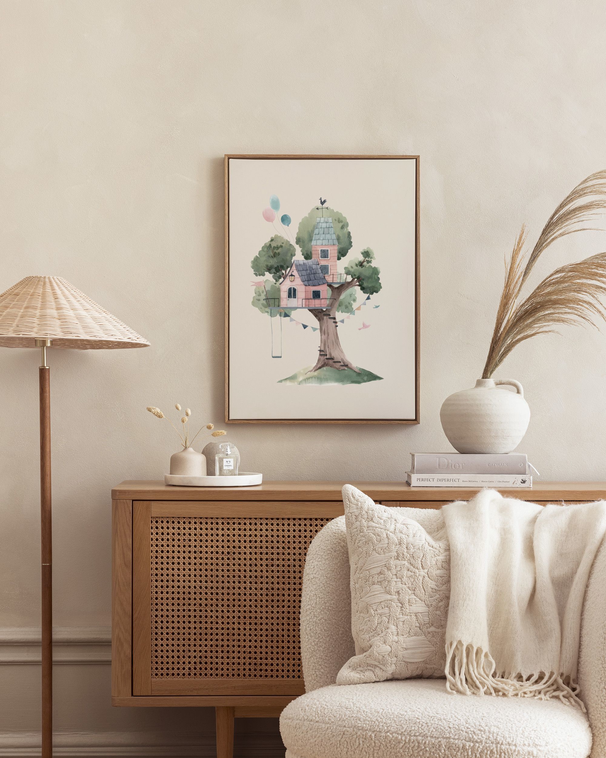 Tree House No1 Poster - Whimsical Wall Art for Kids | Posterstore.co.uk