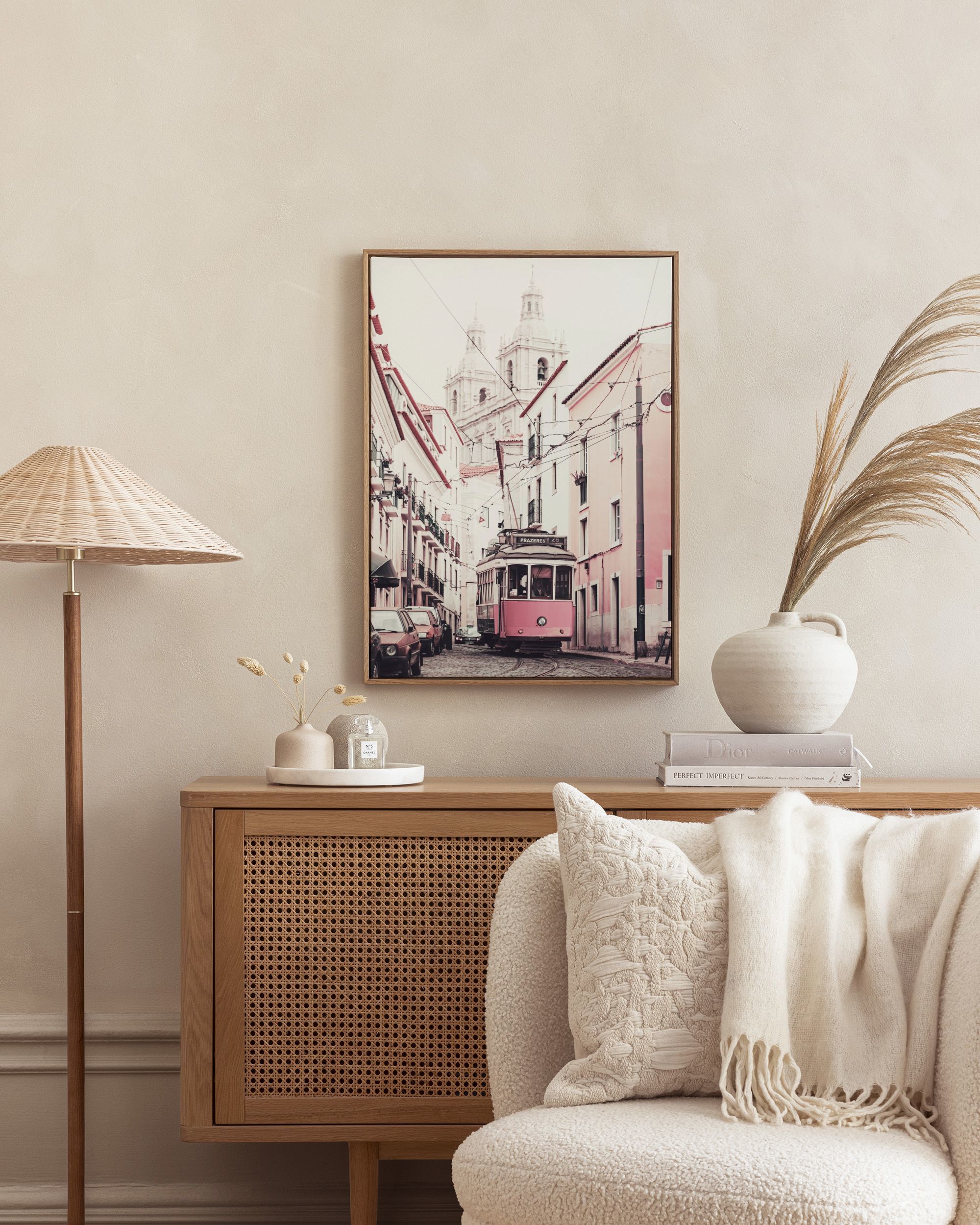 Poster Tramway Rose Vintage | Poster Décoration Murale | Posterstore.ca