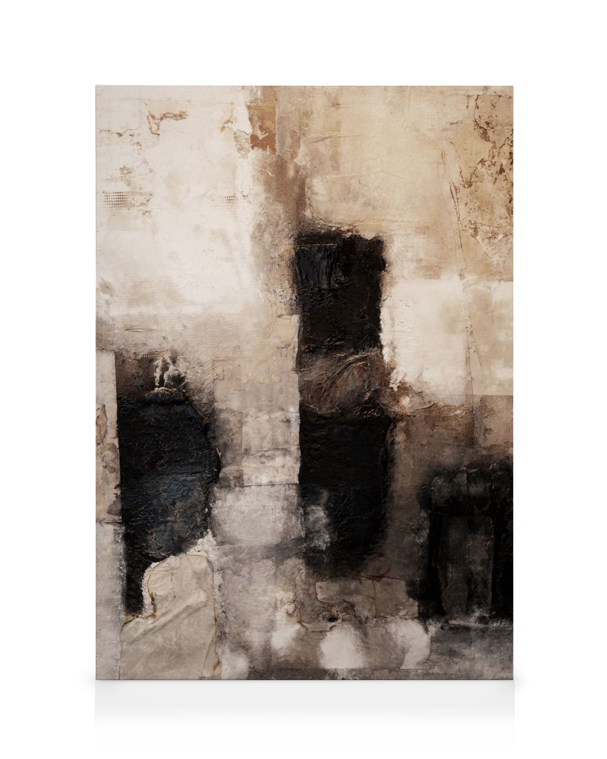 Tableau Beige Art - Toile Abstraite Beige et Crème | Posterstore.fr