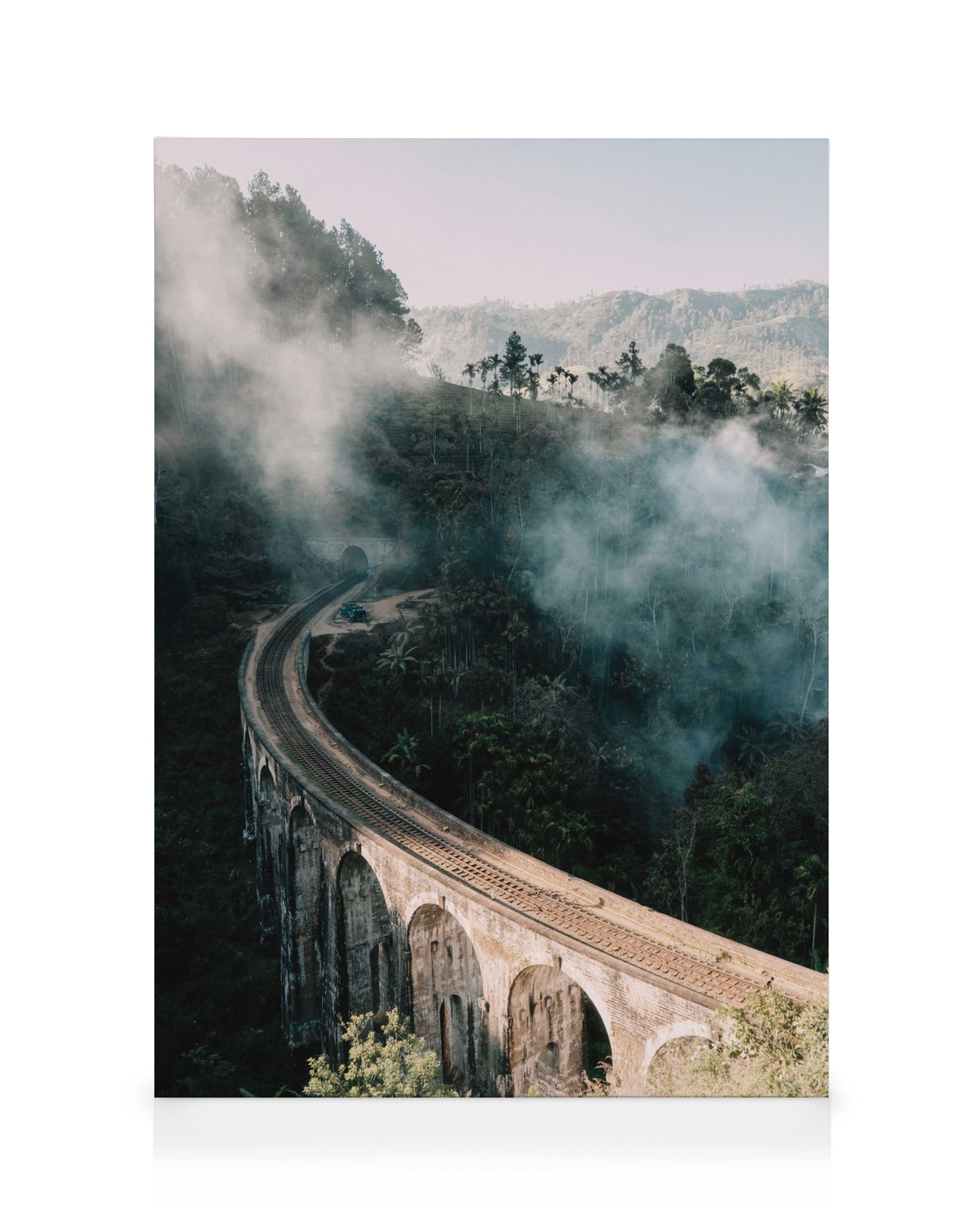 Nine Arch Bridge Wall Art - Green Nature Print