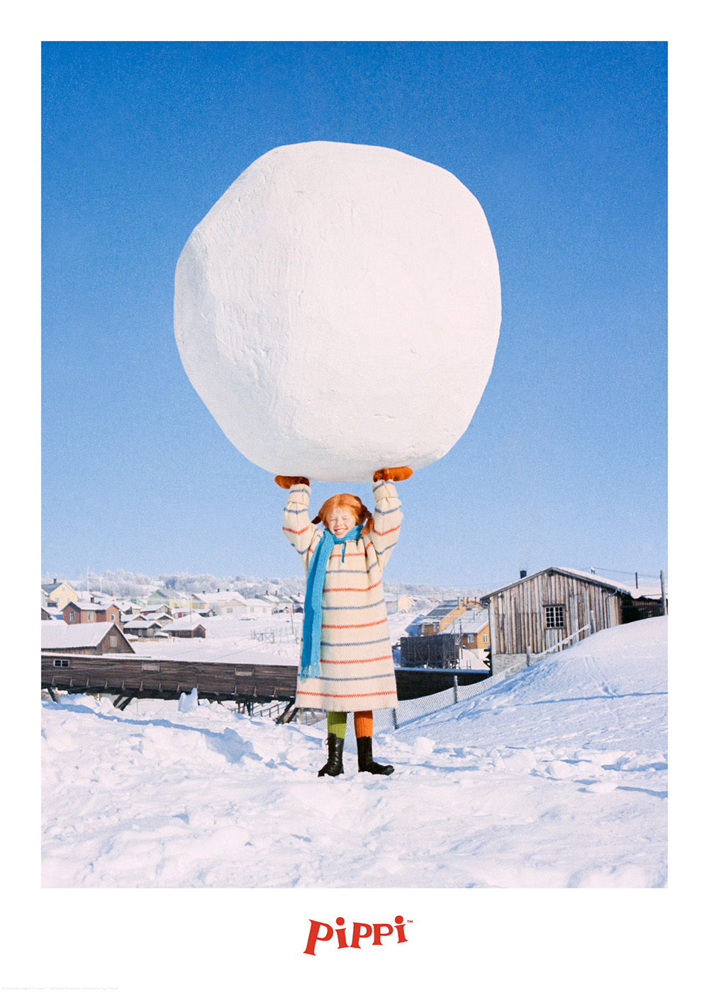 Pippi Longstocking and Snowball Winter Poster | Poster Store UK