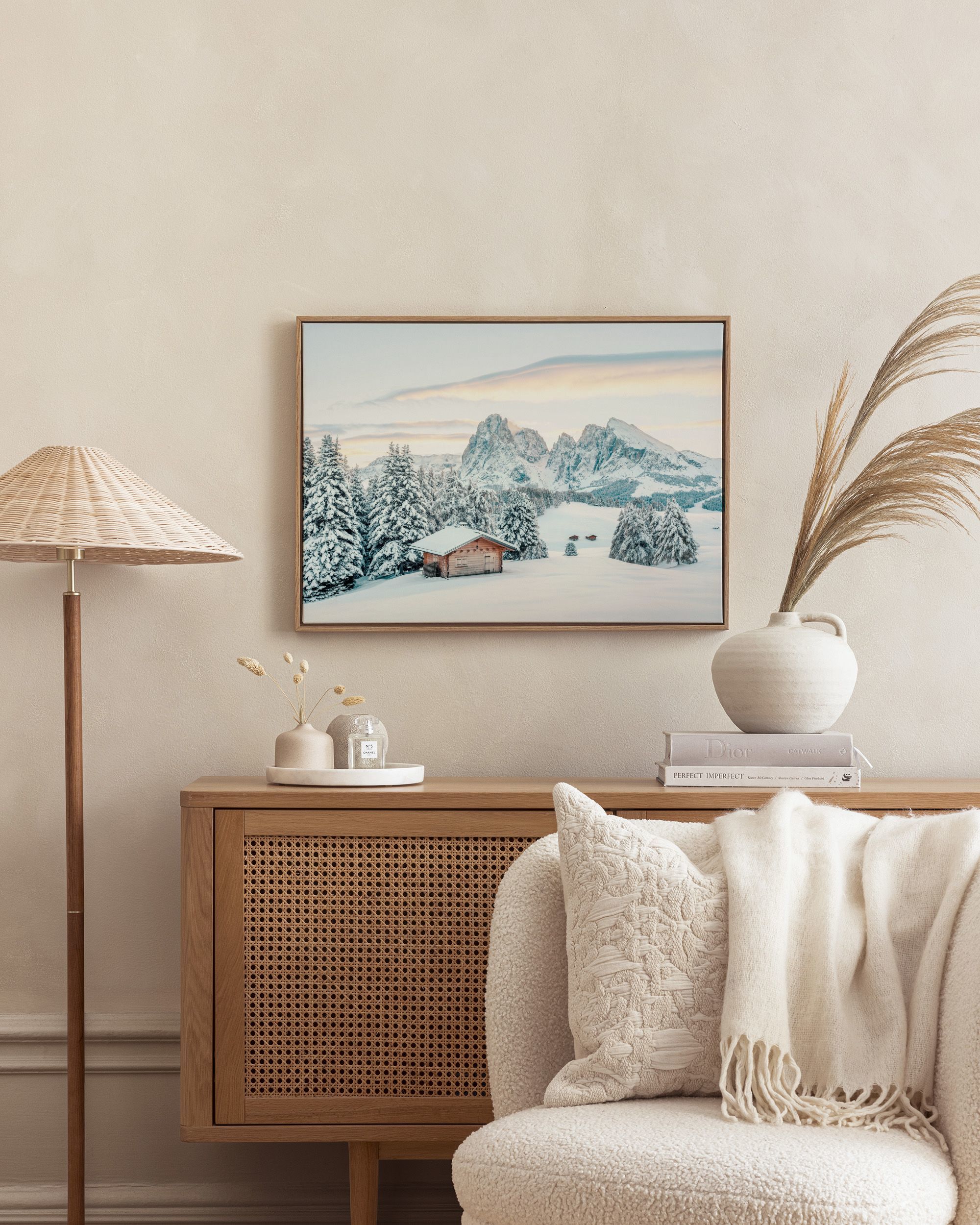 Winter on Seiser Alm snowy landscape | Poster Store AU