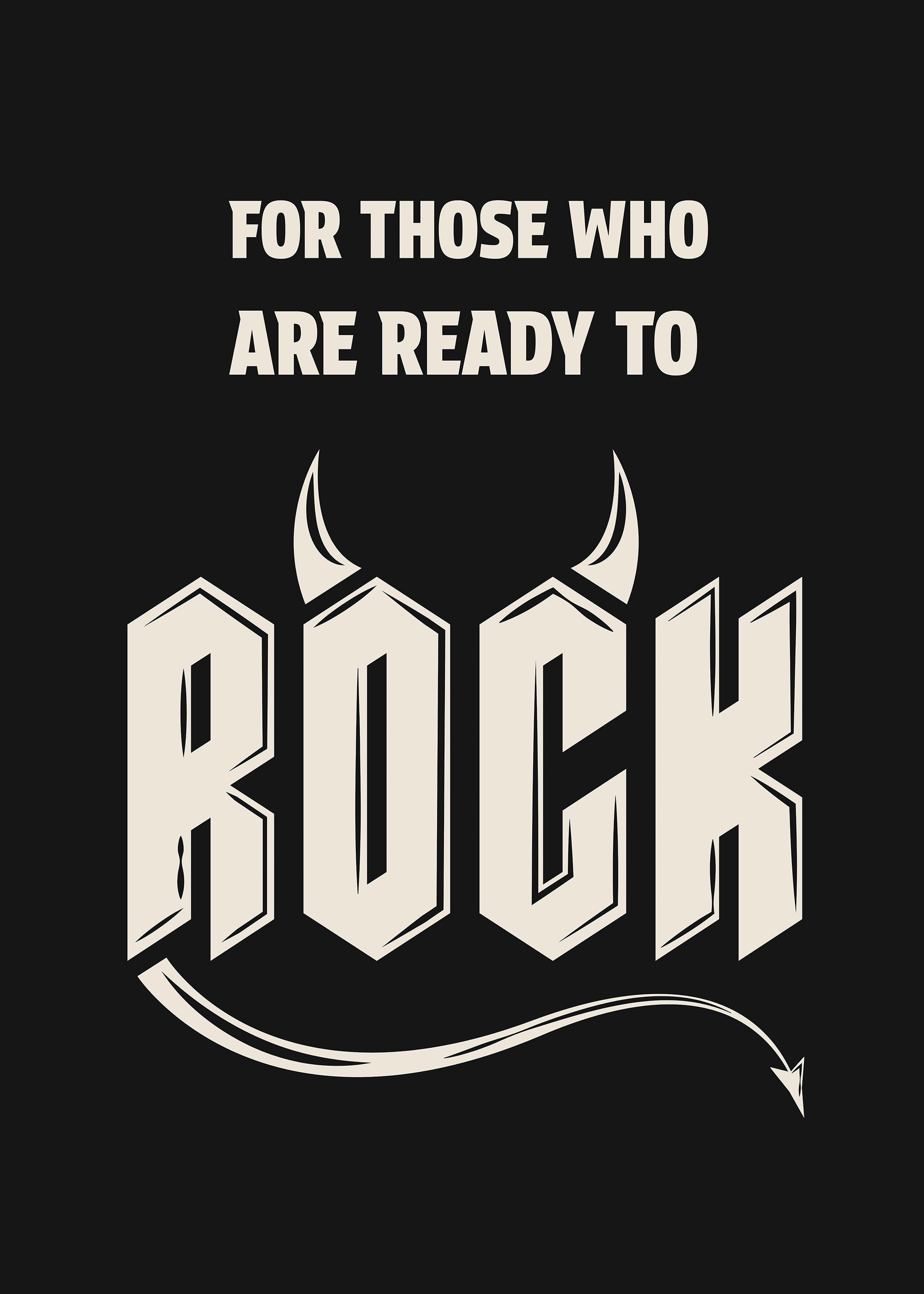 Ready to Rock Typography Poster | Poster Store AU