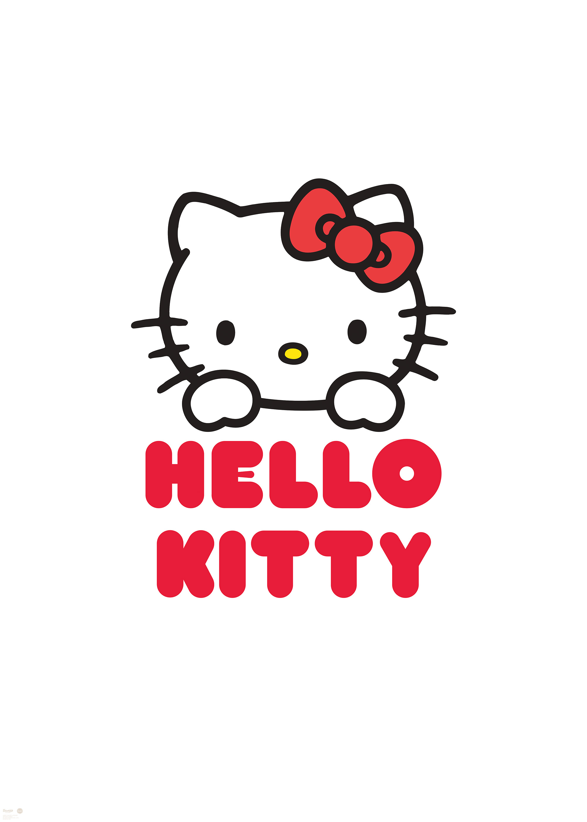 Hello Kitty Poster mit roter Schleife | Poster Store CH