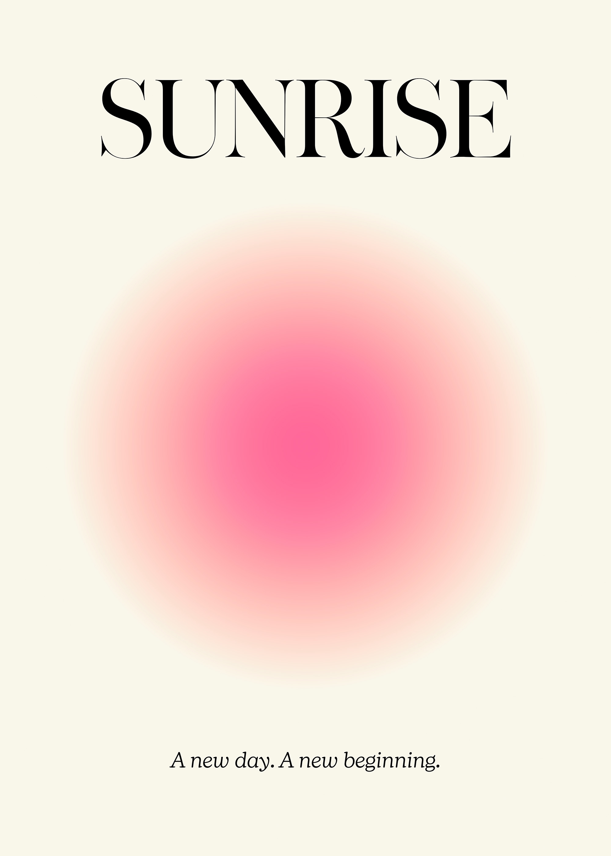 Sunrise Gradient Art Poster | Poster Store EU
