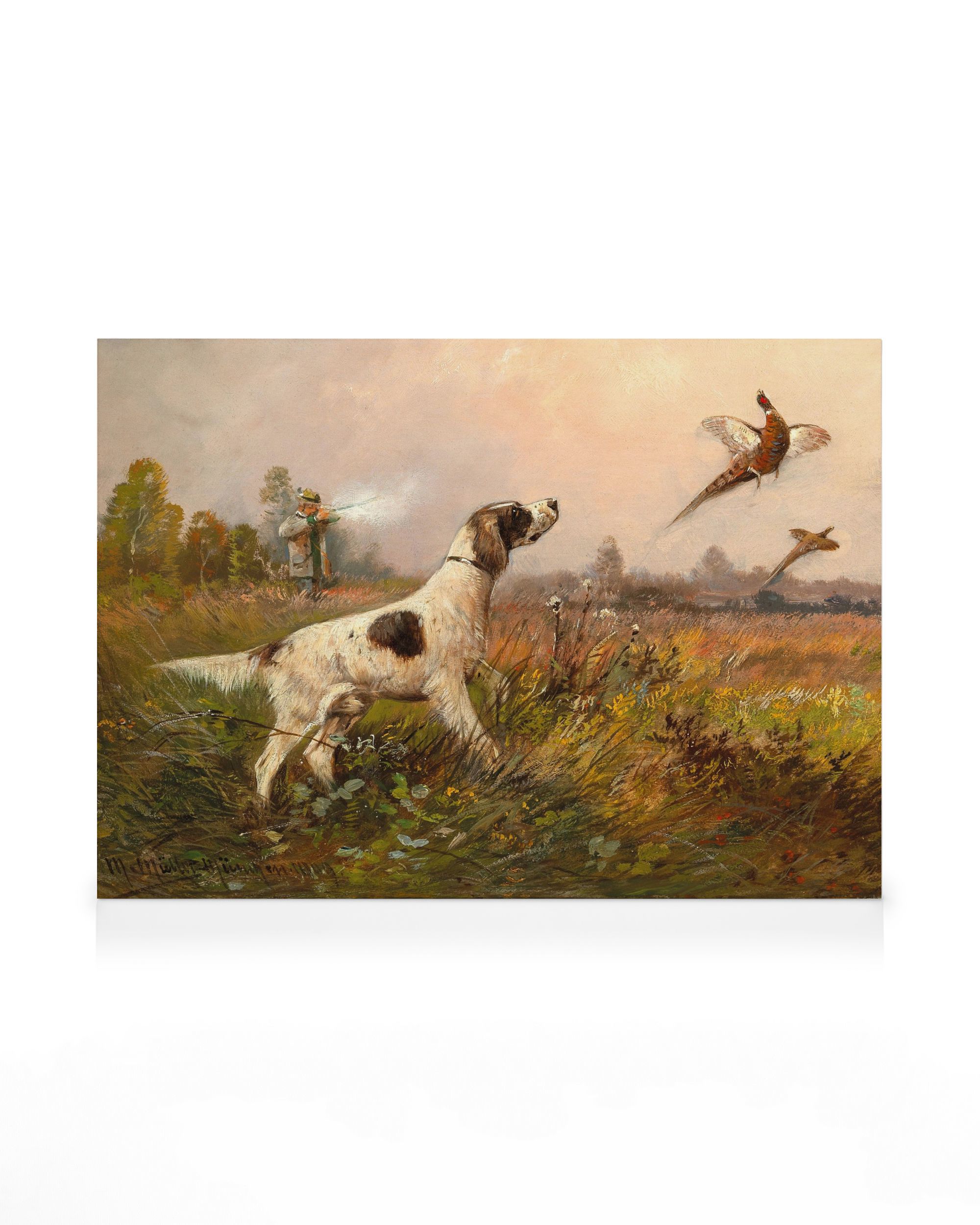 Moritz Müller - A Pheasant Hunt Canvas print