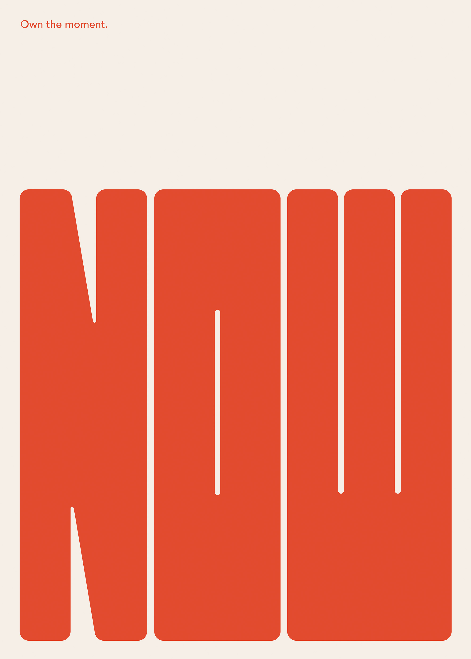 Poster NOW Tipografia Motivazionale | Poster Store CH