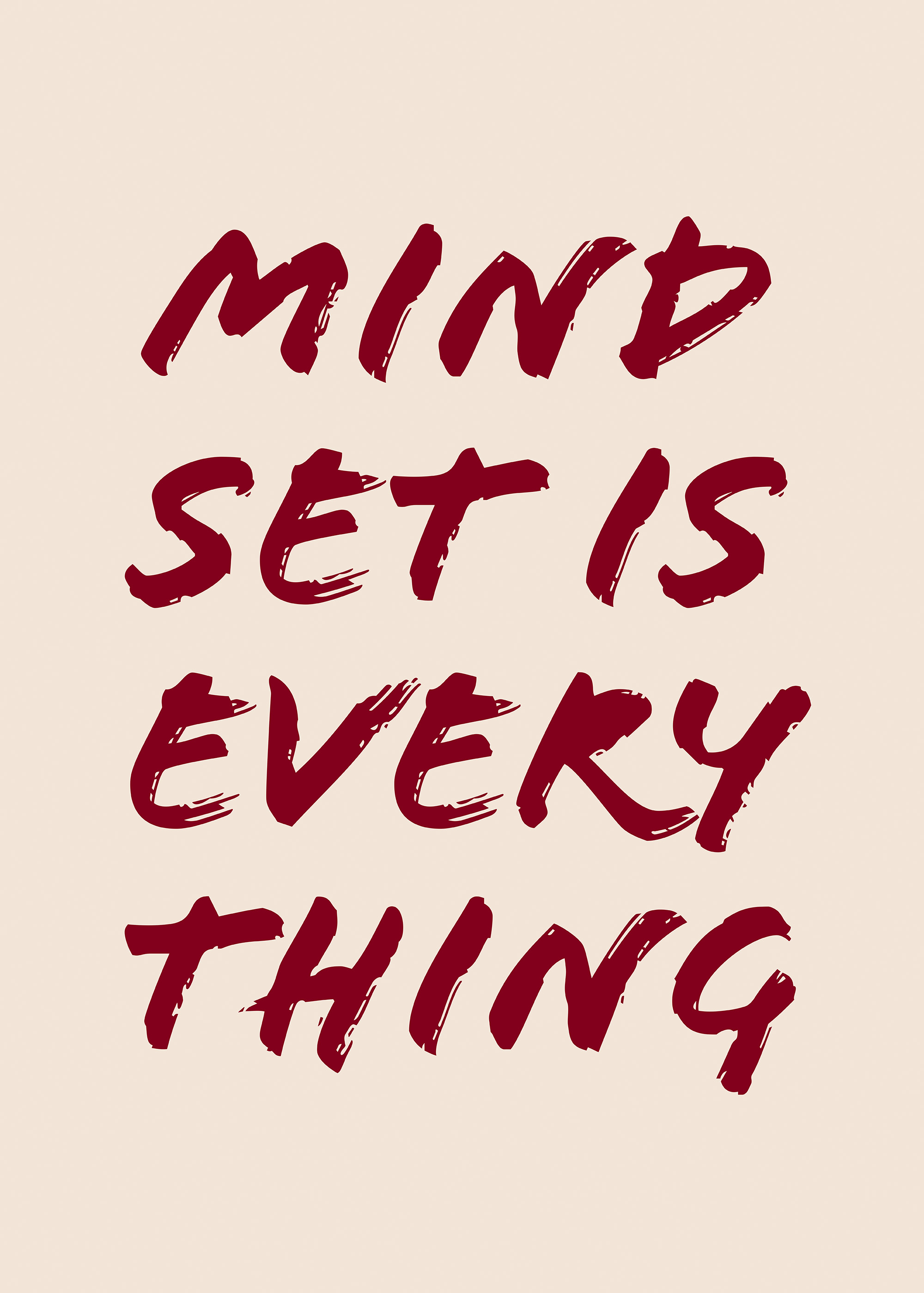 Mindset Is Everything Motivational Poster | Poster Store US