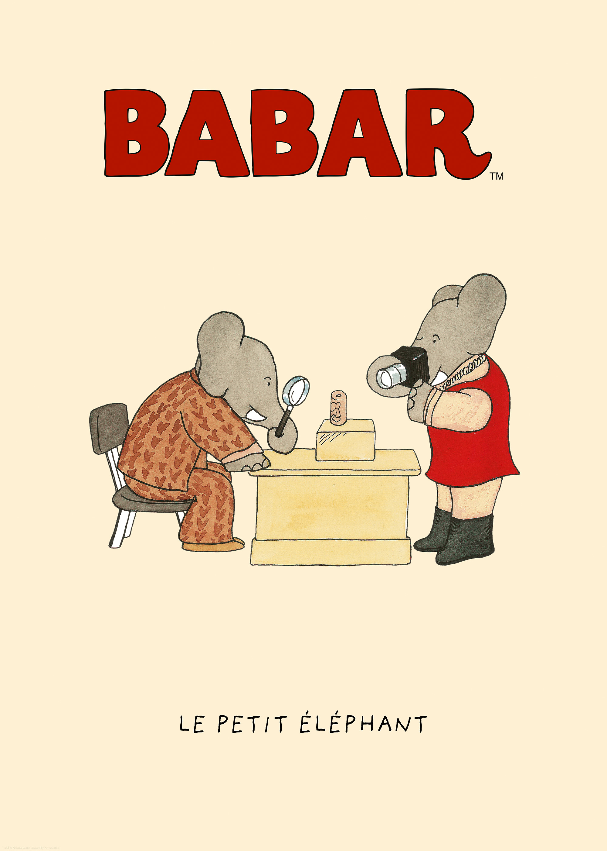Babar and Celeste as Detectives 絵本ポスター | Poster Store JP