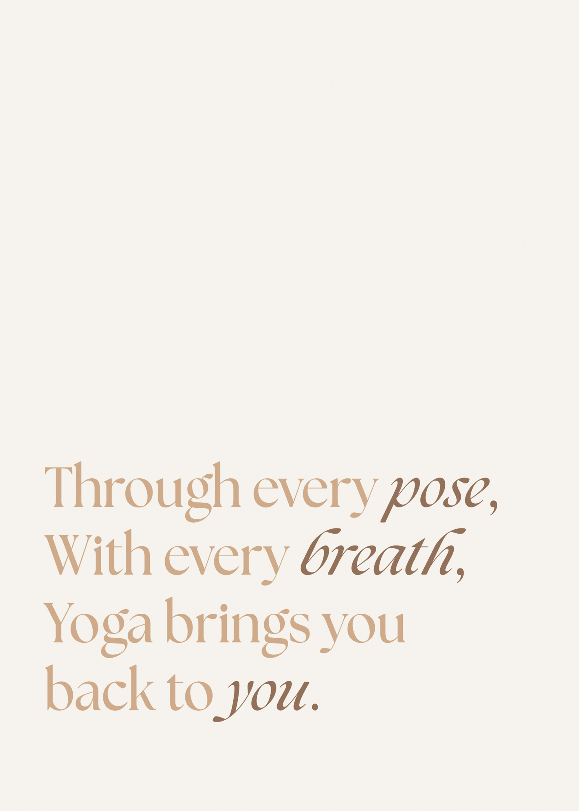 Yoga Brings You Back to You Poster | Poster Store NZ