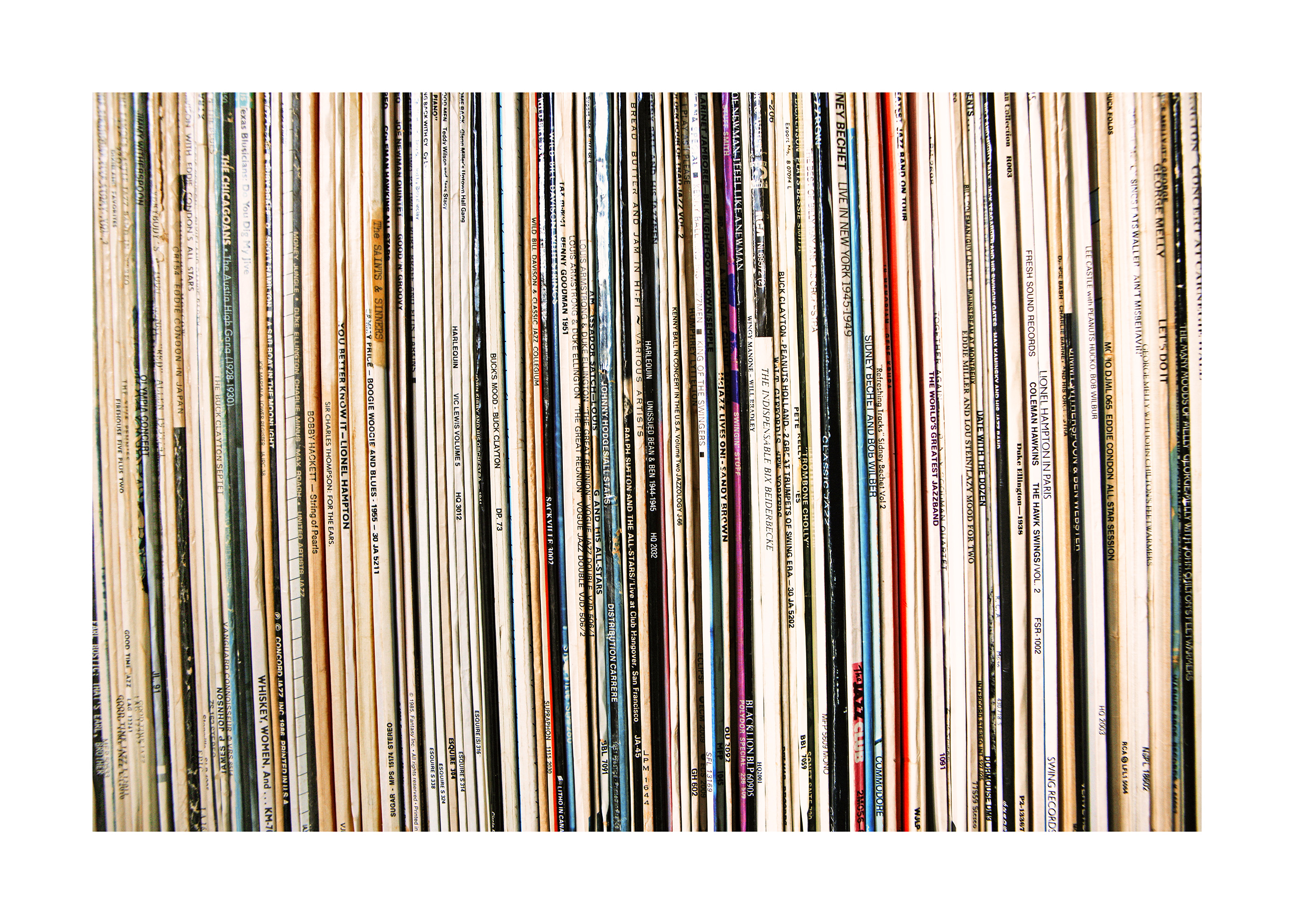 Vinyl Record Spines Collection Poster | Poster Store UK