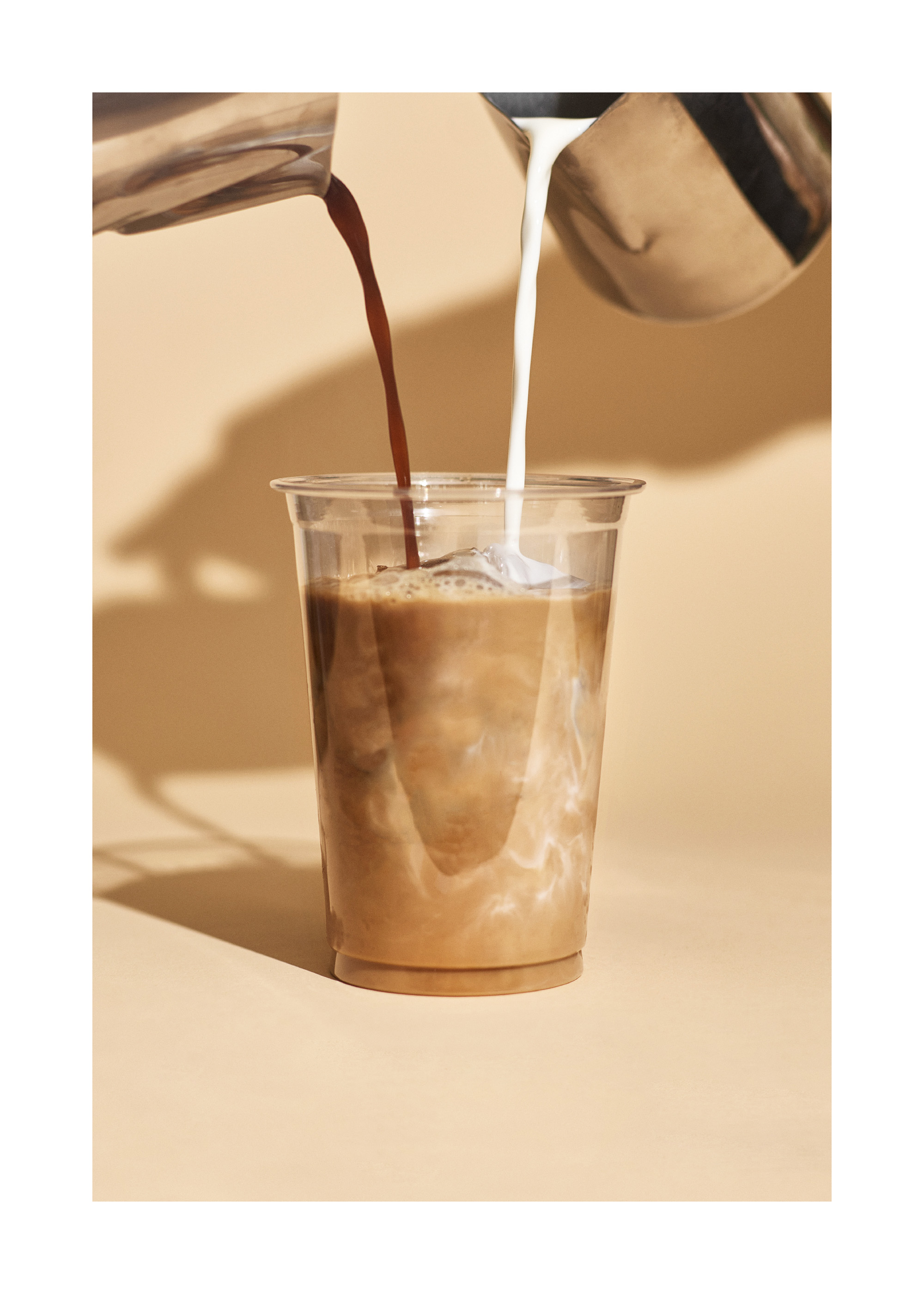 Iced Coffee Milk Beige Kitchen Poster | Poster Store UK