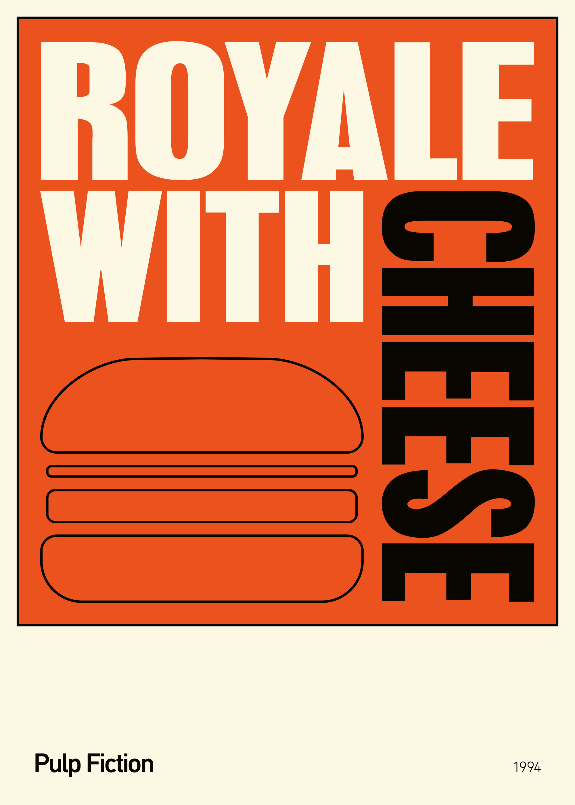 Royale Cheese Pulp Fiction Poster | Poster Store US