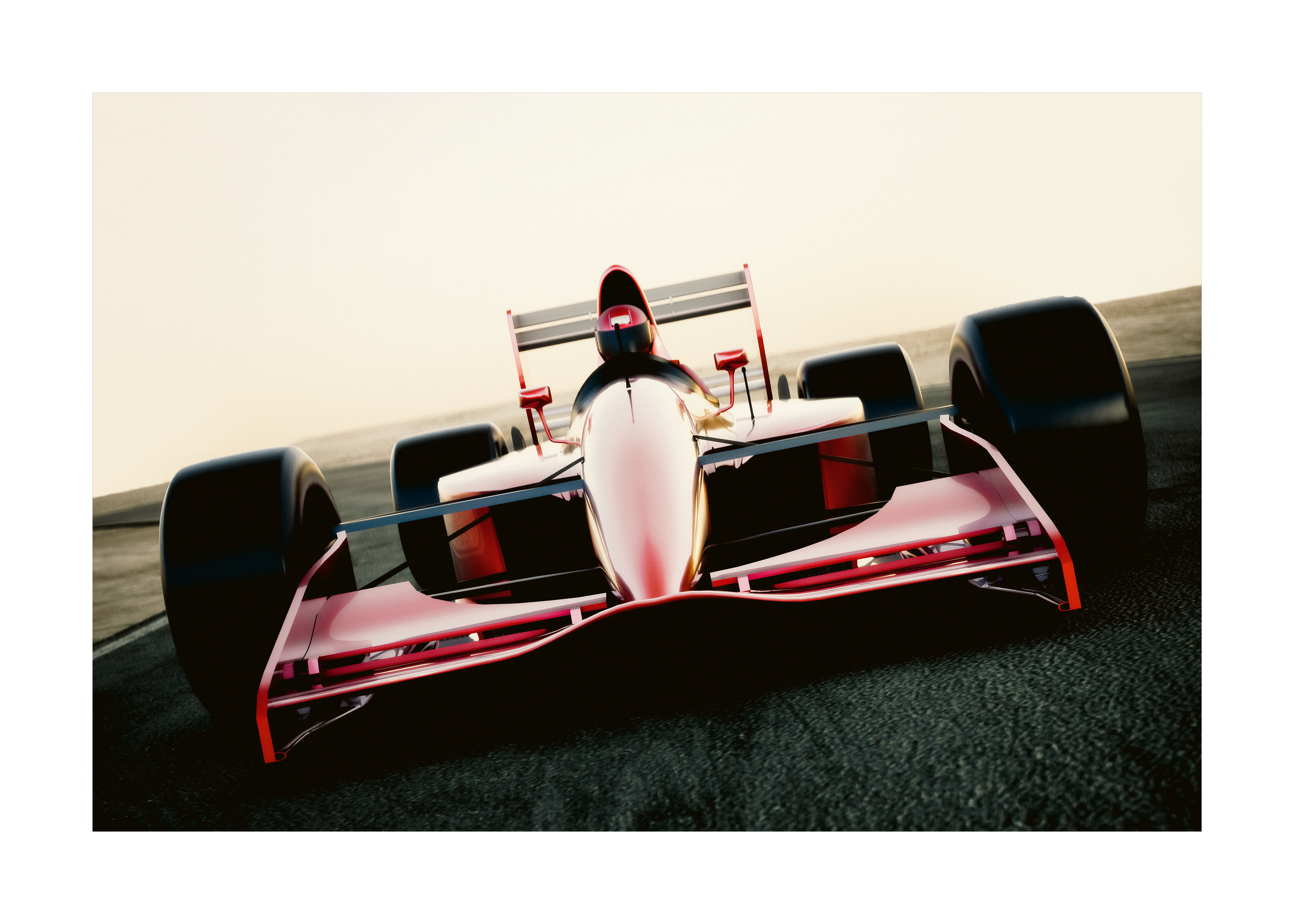 IndyCar Racing Red Formula Car Poster | Poster Store AU