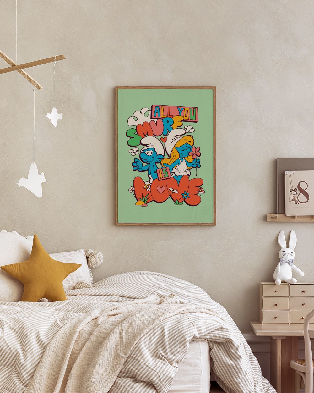 The Smurfs Love Retro Poster | Poster Store NL