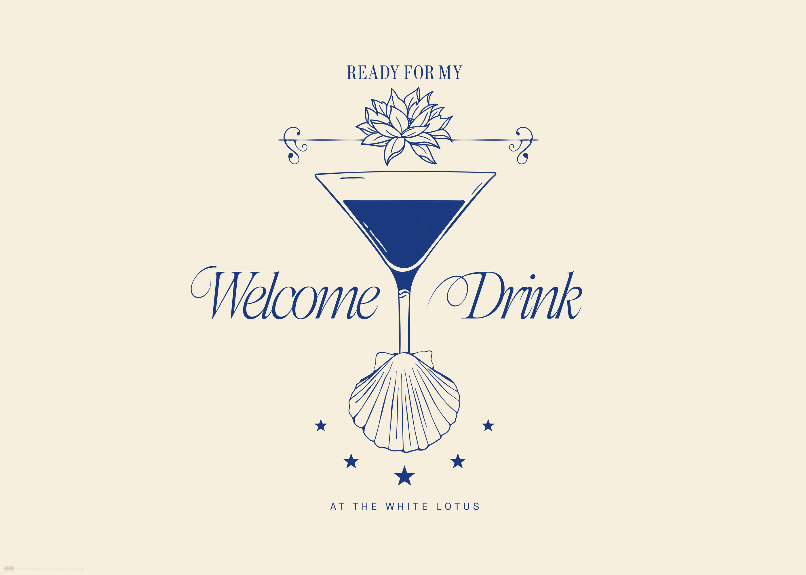 The White Lotus - Willkommensdrink Poster
